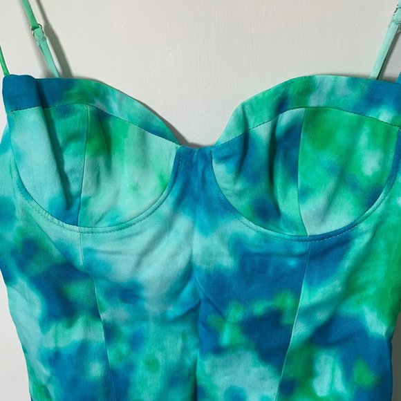 Zara | Tops | Zara Satin Effect Bustier Bodysuit | Poshmark